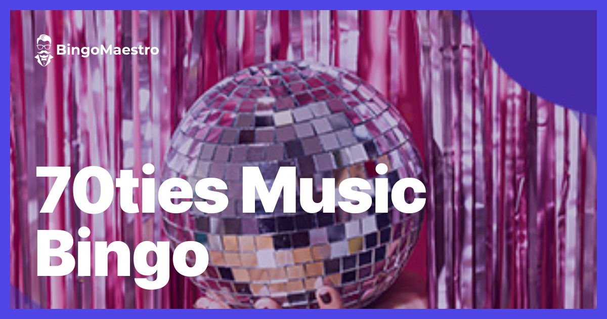 🎵 70s Music Bingo - With Bingo Cards • BingoMaestro