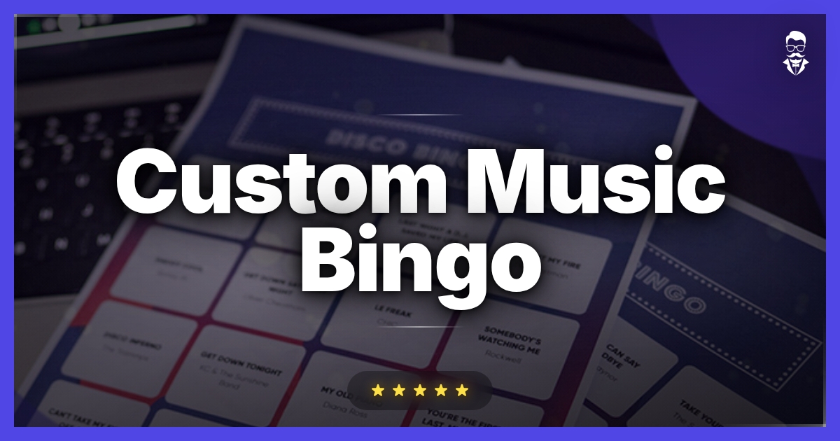 🎵 Custom Music Bingo - With Bingo Cards • BingoMaestro