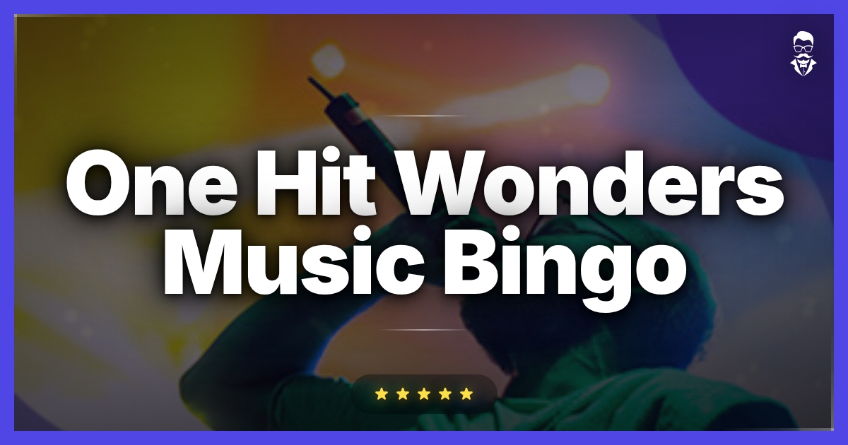 🎵 One Hit Wonders Music Bingo - With Bingo Cards • BingoMaestro